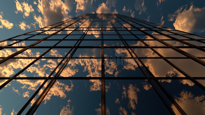 Modern Skyscraper Reflection Urban Cityscape High-resolution Image ...