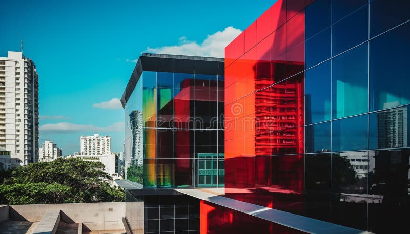 Modern Skyscraper Reflects Vibrant City Life in Futuristic Architecture ...