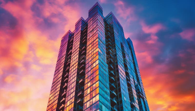 Modern Skyscraper Reflects Vibrant City Life in Futuristic Architecture ...