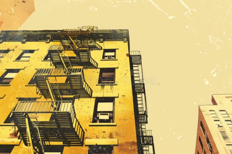 A Modern Skyscraper with Staircase, Suitable for Architectural Projects ...