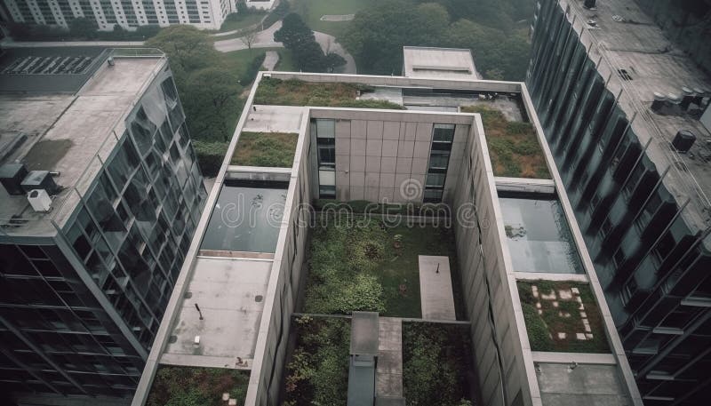 Modern Skyscraper Steel and Glass Design Dominates Urban Skyline ...