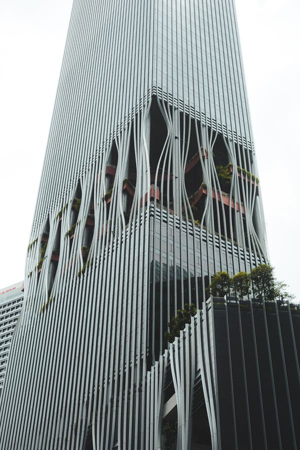 Modern Skyscraper with Unique Design. Stock Photo - Image of facade ...