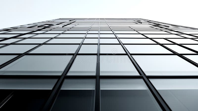 Modern skyscraper windows stock illustration. Illustration of glass ...