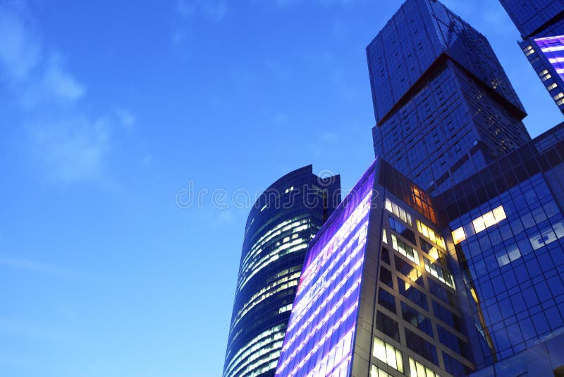 Modern skyscrapers stock image. Image of downtown, building - 10618035