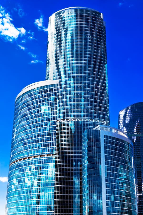 Modern Skyscrapers stock photo. Image of large, high, perspective - 9129808