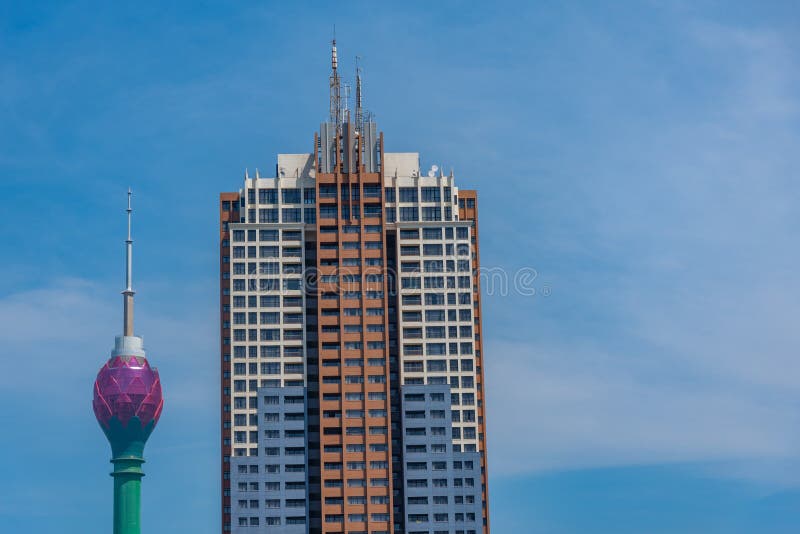 Modern Skyscrapers in the Center of Colombo, Sri Lanka Stock Image ...