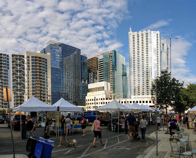 Downtown Austin Texas editorial stock image. Image of modern - 120738214
