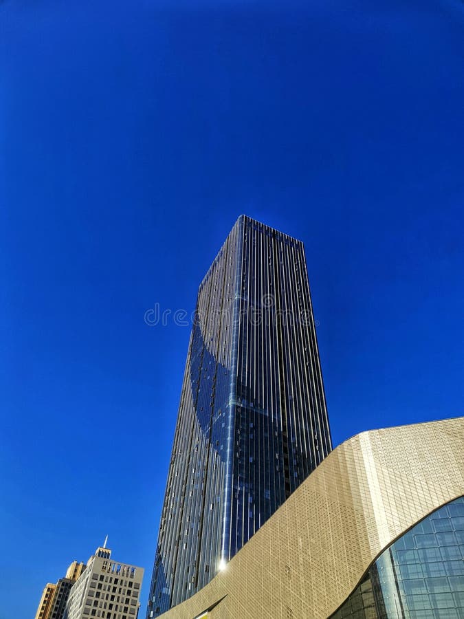 Modern skyscrapers stock image. Image of isolated, windows - 246831239