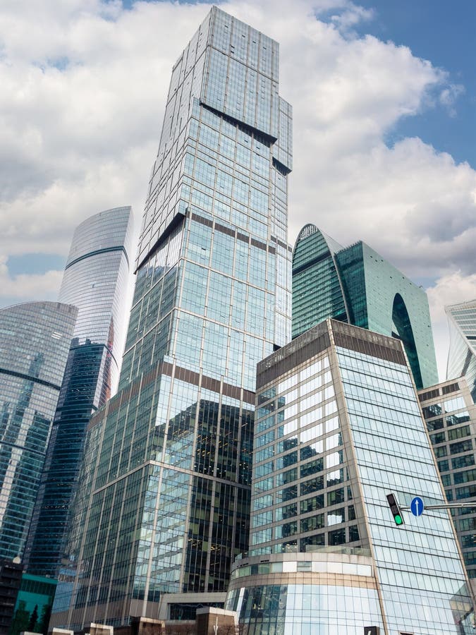 Modern Skyscrapers in Moscow City Downtown Editorial Photo - Image of ...