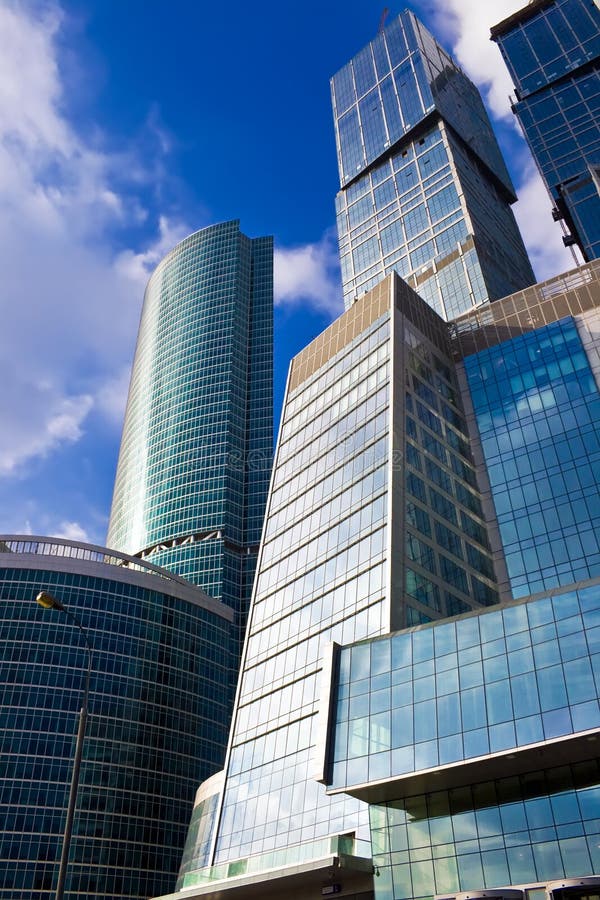 Modern Skyscrapers in the Sky Stock Photo - Image of moscow, modern ...
