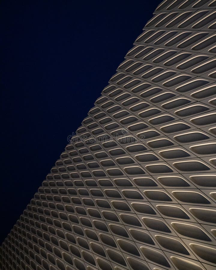 Modern and Slanted Building Architecture Interesting Hole Design Stock ...