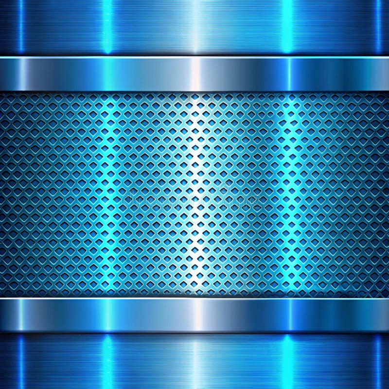 Abstract Blue Metallic Background Stock Illustration - Illustration of ...