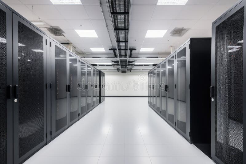Modern, Sleek Data Center with Minimalist Design and Cutting-edge ...