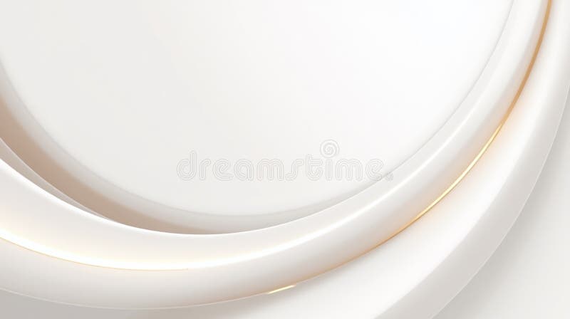 Modern, Sleek Design with Soft, Circular Forms and Subtle Golden ...