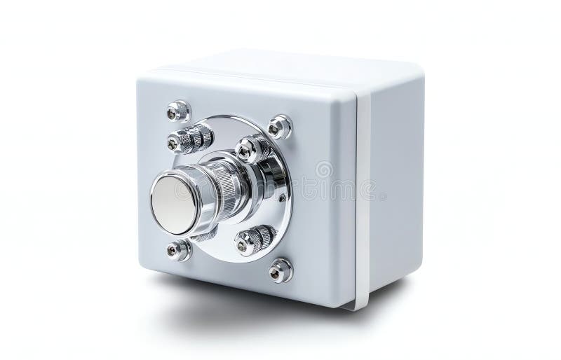 A Modern Sleek Electronic Device Featuring a Metallic Control Knob and ...