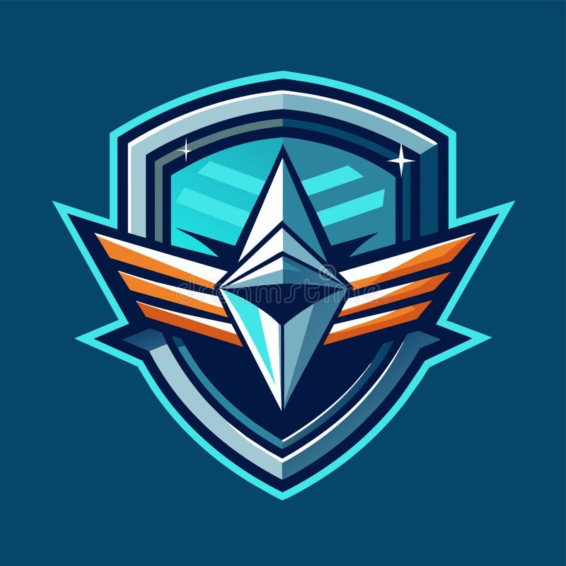 A Modern, Sleek Emblem Featuring a Diamond Shape with Wings within a ...