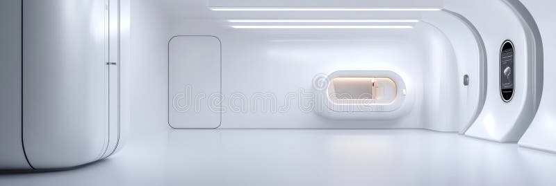 Modern Sleek Lab Interior Design Clean Minimalist Futuristic Functional ...