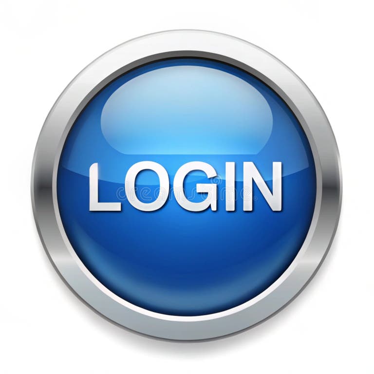 Modern sleek login button stock illustration. Illustration of isolated ...