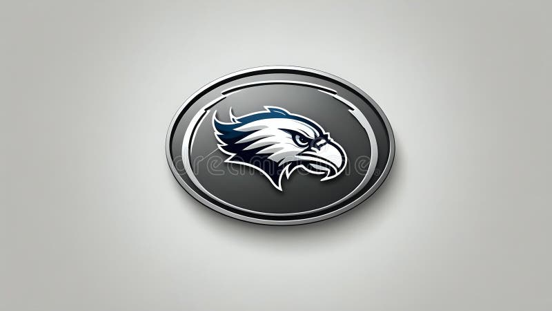 Stylish Eagle Head Logo Design in a Circle Stock Illustration ...