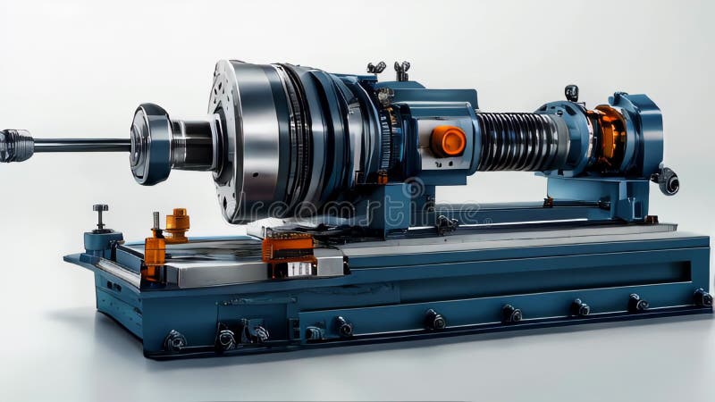 A Modern, Sleek Metal Industrial Machine Component with a Highly ...