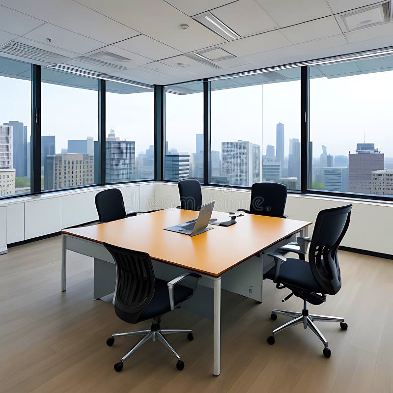 Modern and Sleek Office Space Perfect for a Professional Setting ...