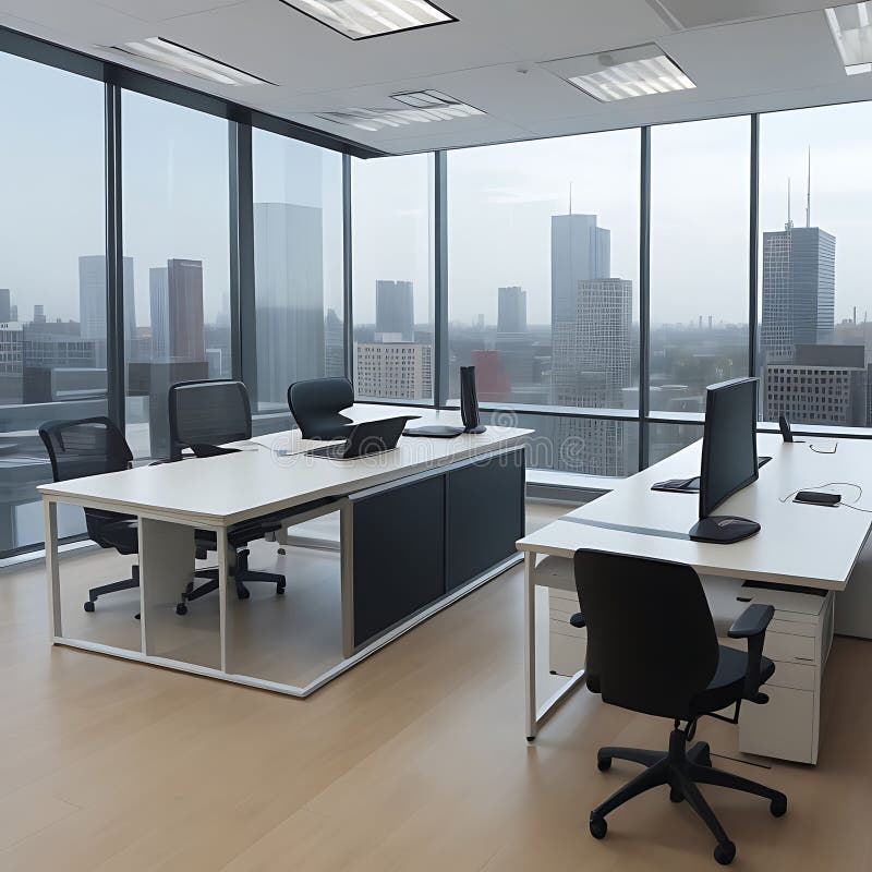 Modern and Sleek Office Space Perfect for a Professional Setting ...