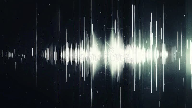 This Modern and Sleek Spectrogram Design Features Glowing White ...