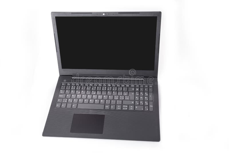 Modern Slim Laptop with Keyboard Detail and Usb Port Stock Image ...