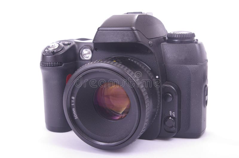 DSLR Camera with Blank Screen for Placement Stock Image - Image of ...