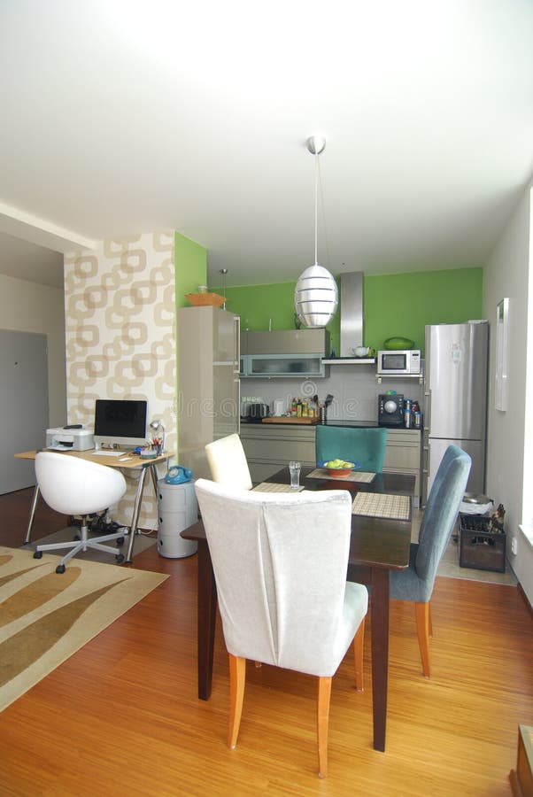 Modern small flat stock image. Image of steel, living - 33915979