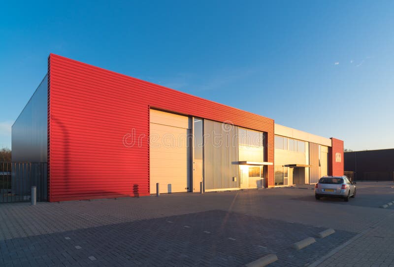 Modern small warehouse stock image. Image of office - 204167223