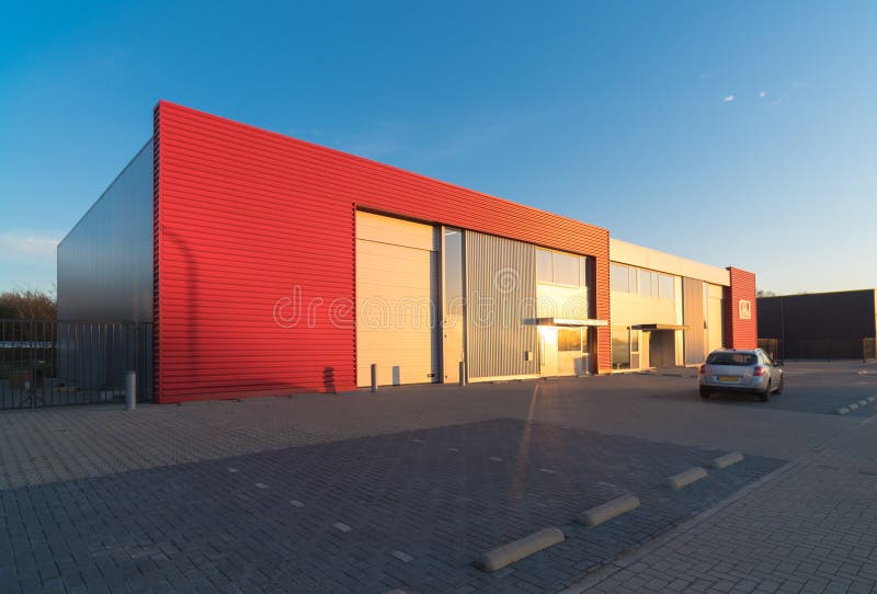 Modern small warehouse stock image. Image of warehouse - 204167245