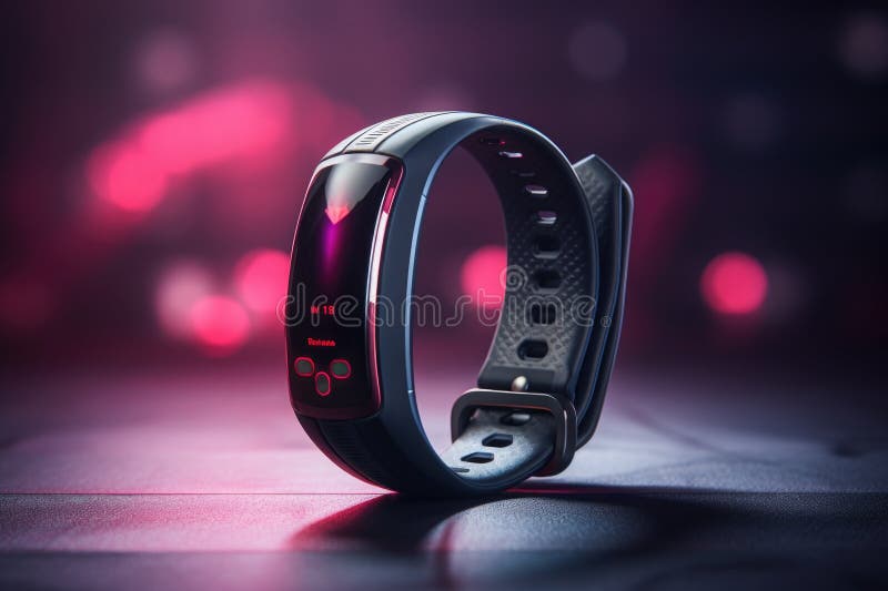 A Modern Smart Bracelet with a Digital Display. Ideal for Technology ...