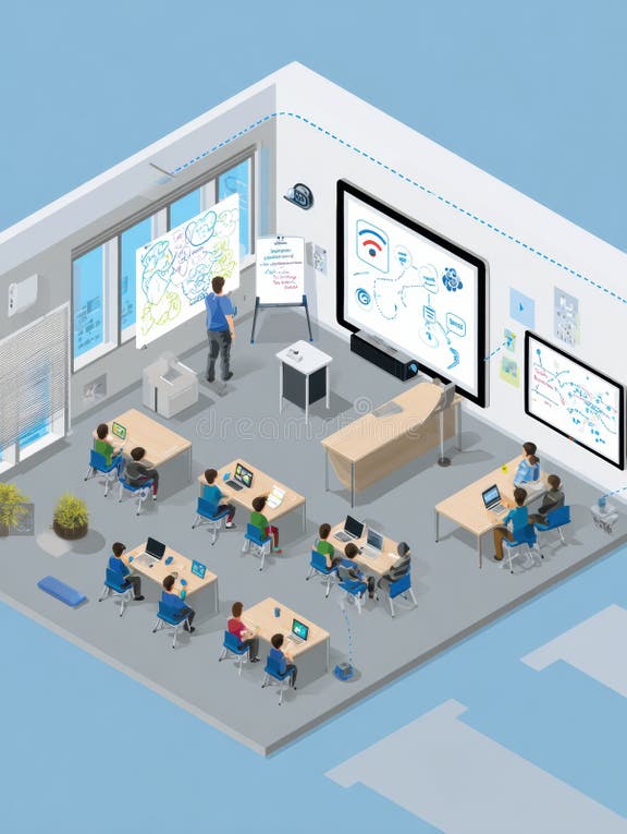 Modern Smart Classroom Equipped with IoT Devices and LED Learning ...