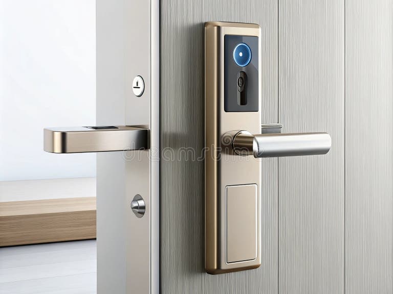 Modern Smart Door Lock Innovative Sensor Technology Keyless Entry and ...