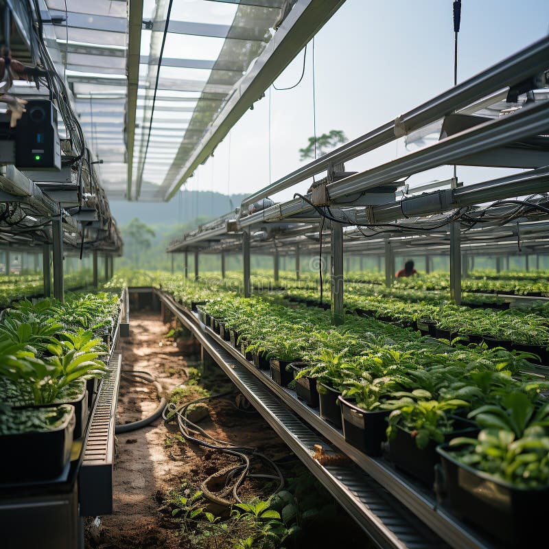 Modern Smart Farming in Malaysia, Stock Illustration - Illustration of ...