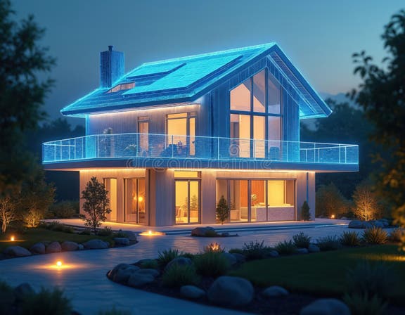 Modern Smart Home with Automated Energy-efficient System. Building ...