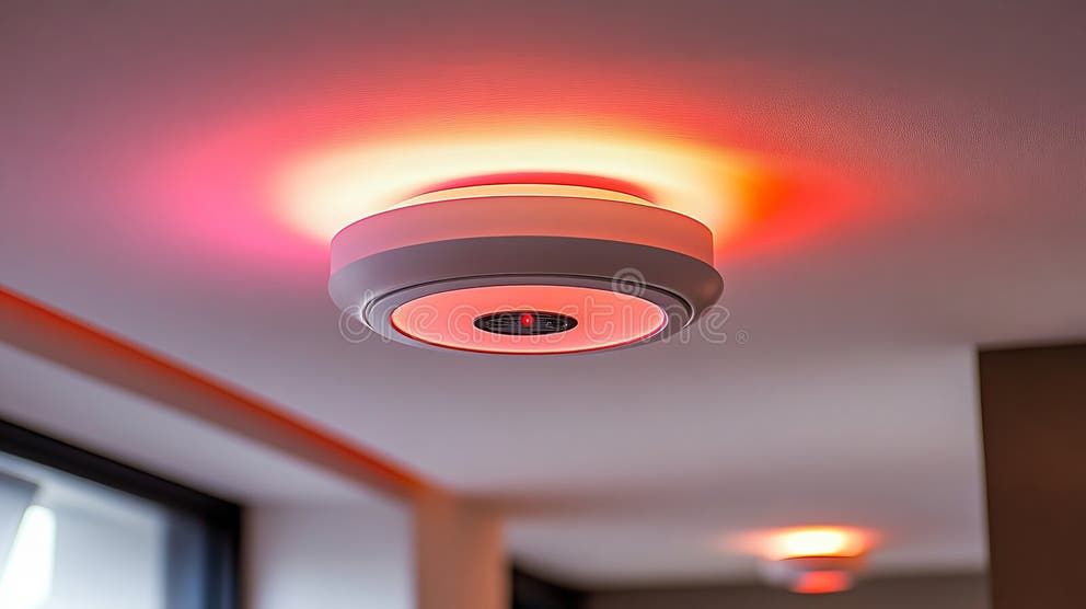 Modern Smart Home Ceiling Light. Illuminated Emergency Lighting ...