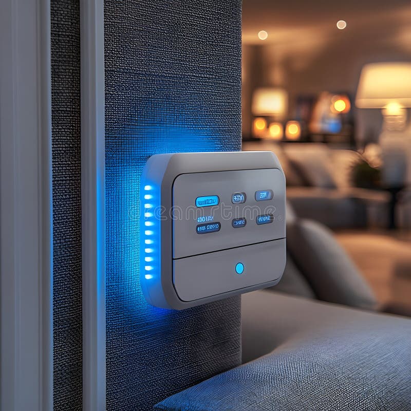 Modern Smart Home Control Panel Illustration Stock Illustration ...