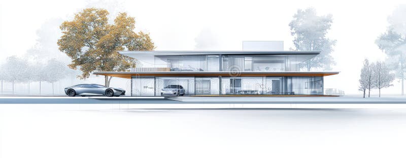 Modern Smart Home Design with Sleek Architecture and Centralized ...