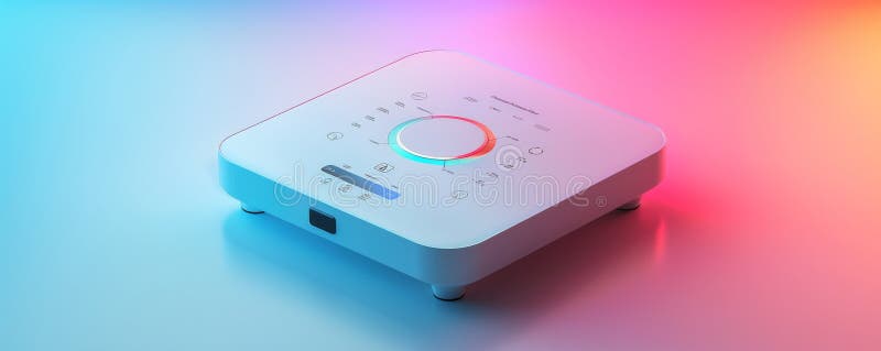 Modern Smart Home Device Controller with Minimalistic Design on Clean ...