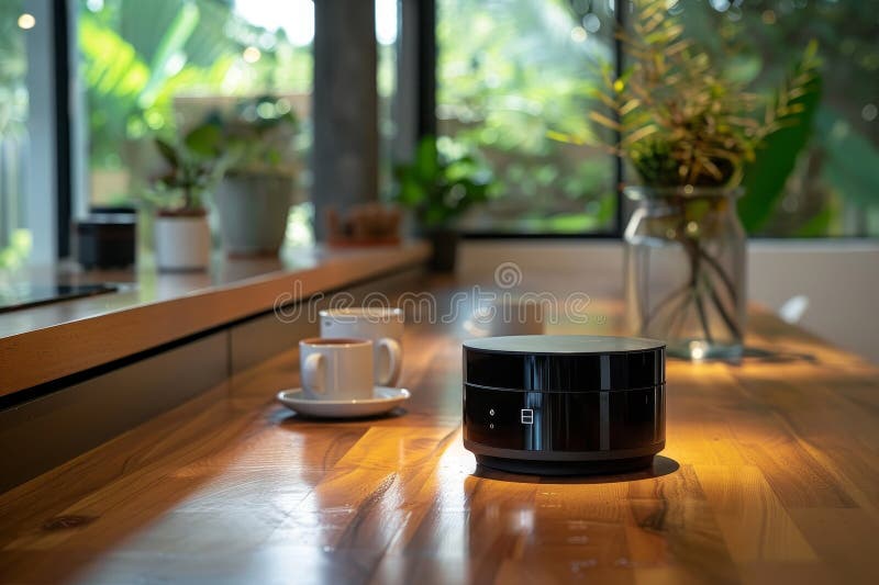 A Modern Smart Home Hub Manages Multiple Internet of Things Devices ...