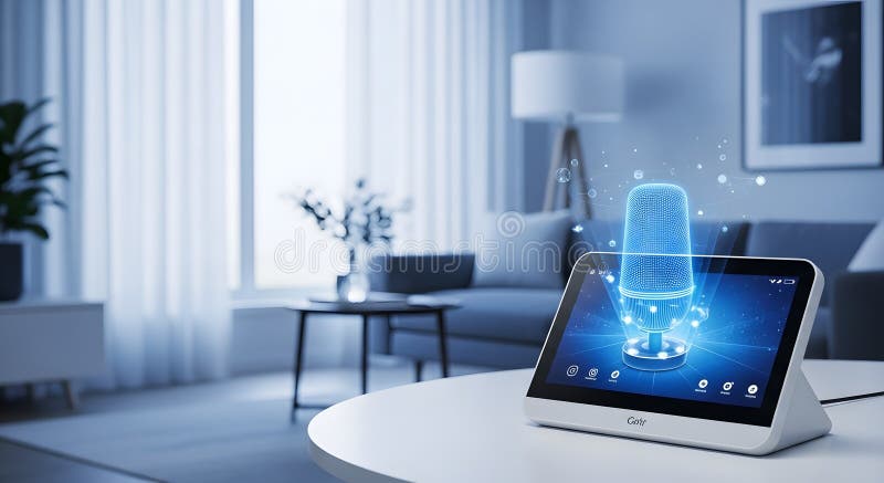Modern Smart Home: Voice Controlled Tablet in a Sleek, Minimalist ...