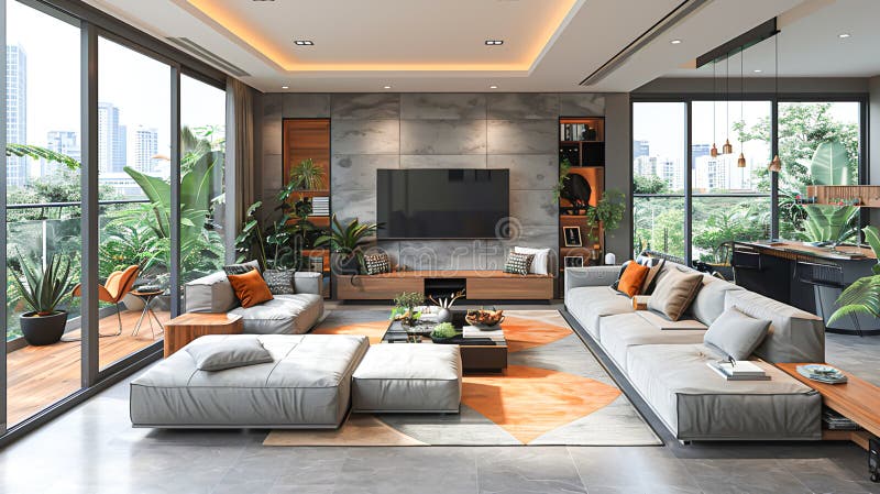 Modern Smart House with Advanced Home Automation Technology Stock ...