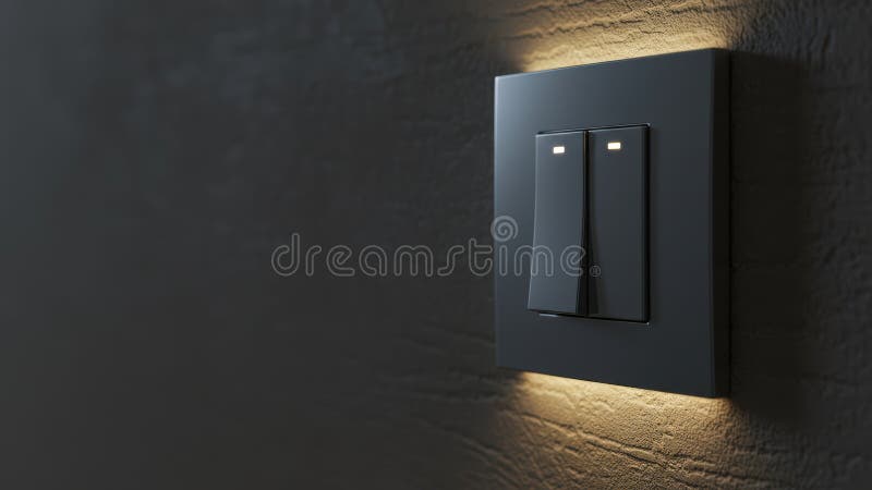 Modern Smart Light Switch stock illustration. Illustration of ...