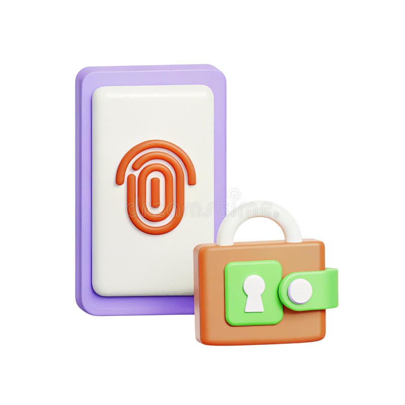 Modern Smart Lock with Fingerprint Access for Enhanced Security Stock ...