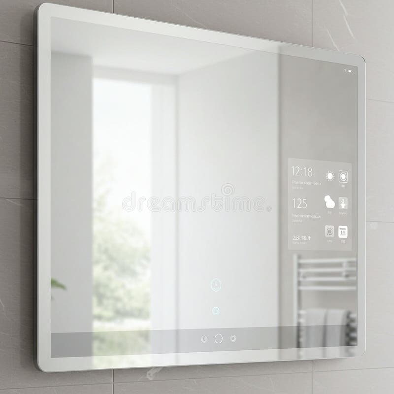 Mounted Smart Mirror Displays Stock Illustrations – 21 Mounted Smart ...