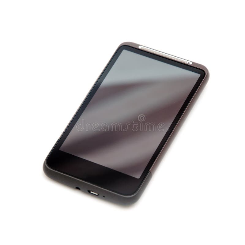 Two touch screen phones stock image. Image of display - 10119989