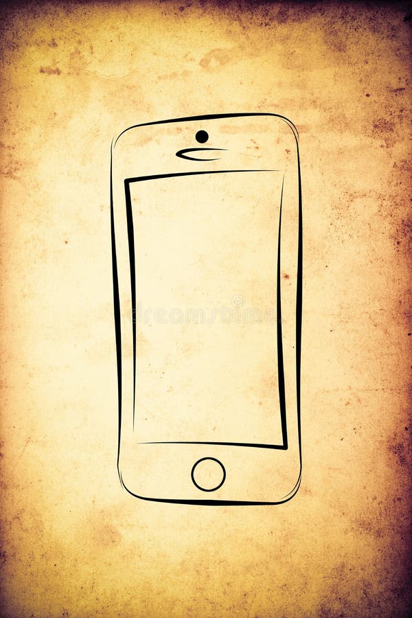 Modern Smart Phone Isolation Art Design Stock Illustration ...