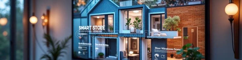 Modern Smart Store Interior Display with Eco-friendly Design and ...